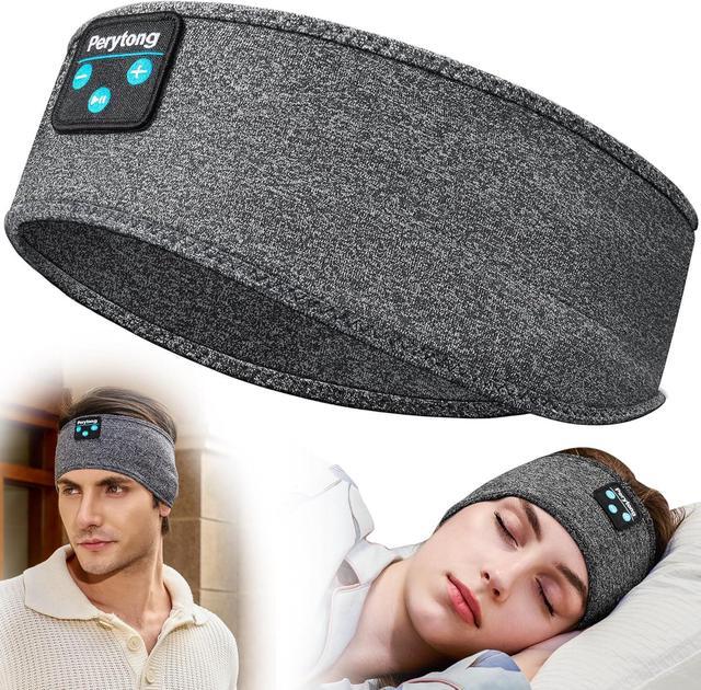 Perytong Sleeping Headphones Bluetooth Headband Soft Long Time Play Sleeping Headsets with Built in Speakers Perfect for Workout Running Yoga Travel Darkgray Newegg