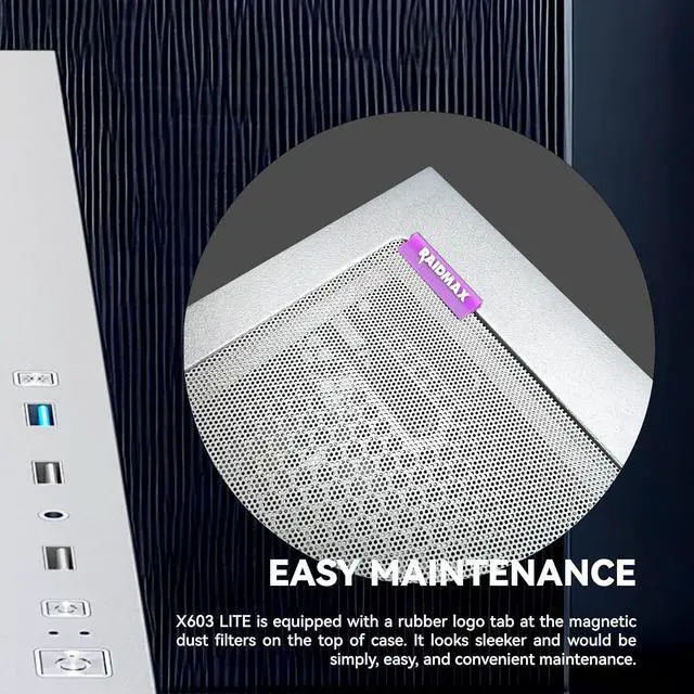 Raidmax MESHIAN X603 Lite ATX Desktop Computer Gaming PC Case Mid Tower ...