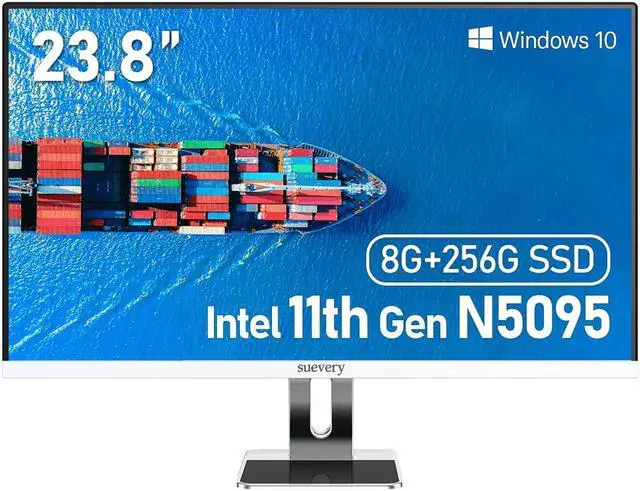 SUEVERY - All-in-One Gaming desktop computer PC - 23.8" FHD Display ...