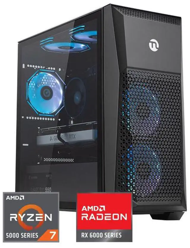 Ningmei Gaming PC Desktop AMD Ryzen 7 5700G 4.6GHz CPU, 6RGB Fans,AMD ...