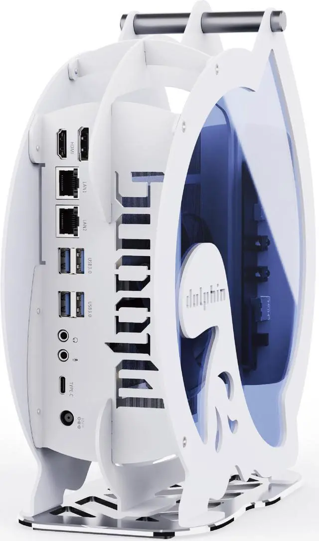 MLOONG MINI Gaming PC AMD Ryzen 7 5800H Up to 4.4GHz,8C/16T,RX 6400 ...