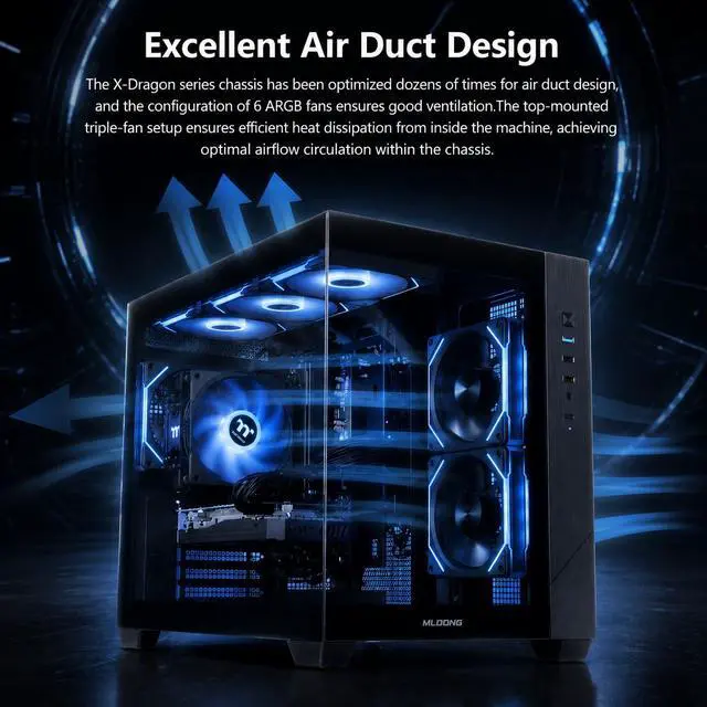 Mloong Gaming PC, AMD Ryzen 5 5500 4.2 GHz, AMD Radeon RX 6500XT 4GB ...