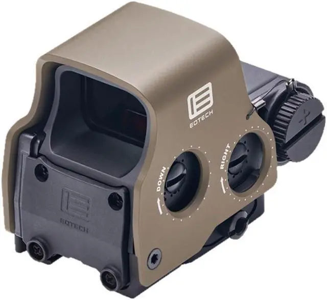 EOTECH EXPS2 HWS Holographic Weapon Sight, 68 MOA Circle with 1 MOA Dot, Black With Tan Hood ...