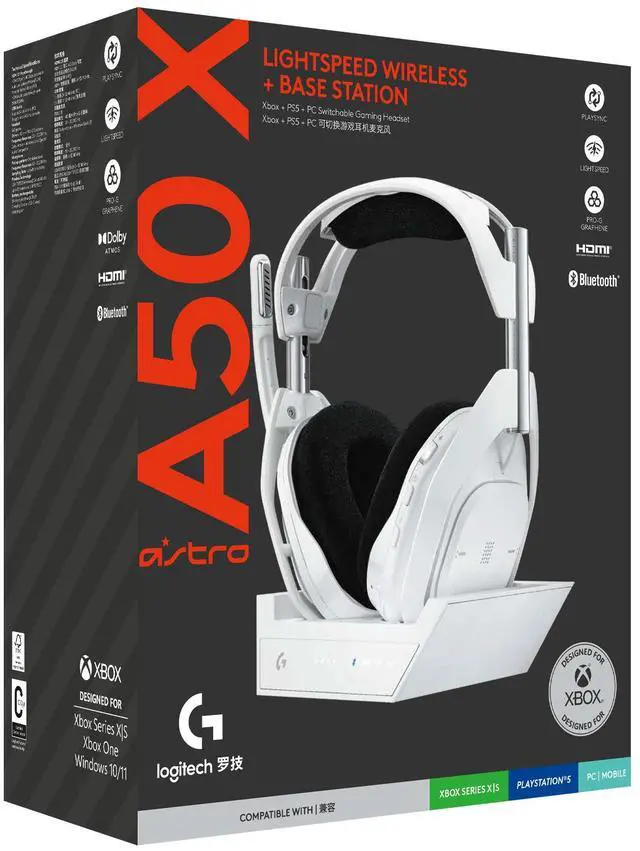 Logitech G A50 X LIGHTSPEED Wireless + Base Station Xbox+PS5+PC ...