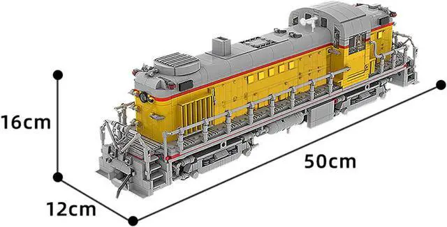 ZITIANYOUBUILD MOC-52188 Union Pacific Alco RS2 Train Model 1 38 Scale ...