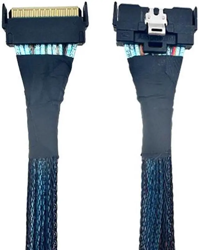 Amphenol MCIO 8X STR to 2* U.2(SFF 8639) Cable 0.75M - Newegg.com