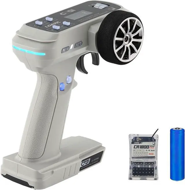 LDARC 8 Channel CT01 Remote Control Radio Transmitter and Receiver 2.4Ghz 400 Meter Signal Range Equipped with LCD Display Suitable for RC Cars Truck Crawler Boats Airplanes Grey Newegg