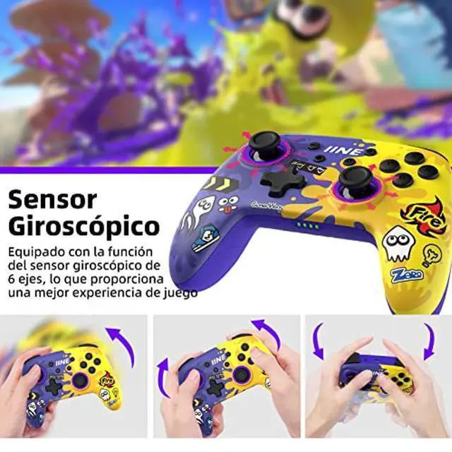 IINE Wireless Game controller for Nintendo Switch, Graffiti Gamepad ...