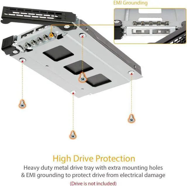 ICY DOCK 2.5" SSD / HDD Hot-Swap SATA Mobile Rack for 12.7mm Slim CD ...