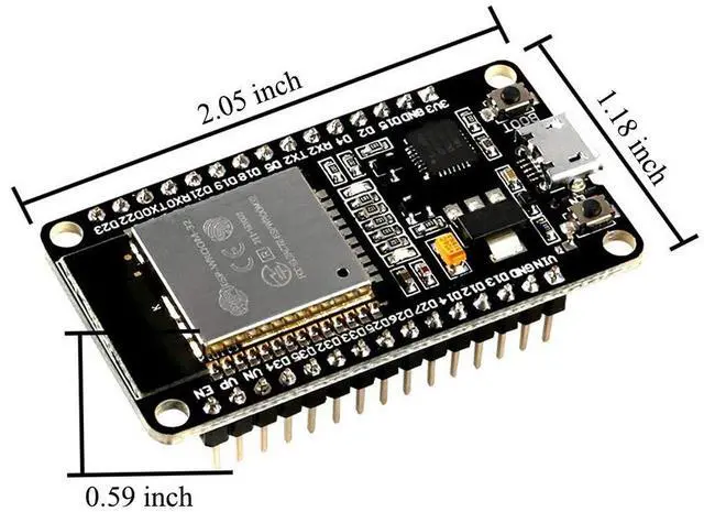 5PCS ESP-WROOM-32 ESP32 ESP-32S Development Board 2.4GHz Dual-Mode WiFi ...