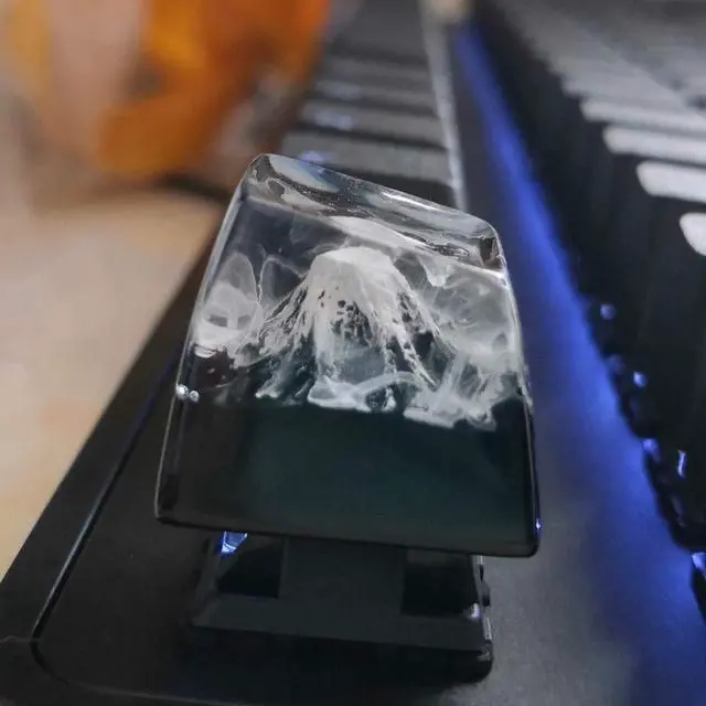 LINWIN Mechanical Keyboard Keycap Transparent Keycap Fog Style Mountain ...