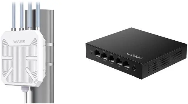 Network Switch With Wifi Extender