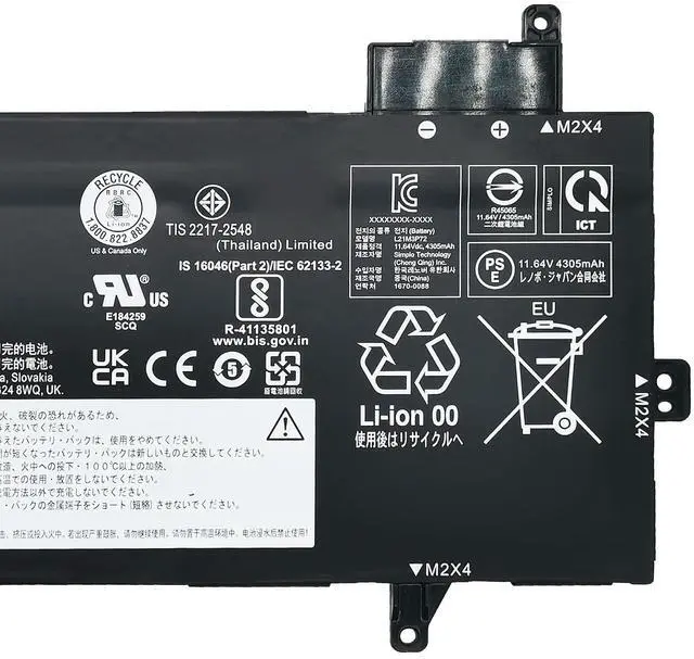 EPYOBW L21M3P72 Laptop Battery 51.5Wh Compatible with Lenovo ThinkPad ...