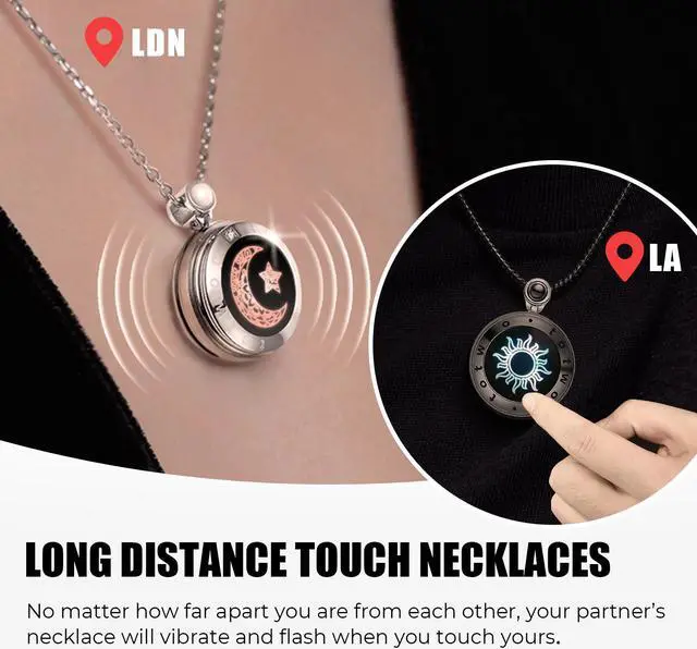 Long distance necklace for couples store