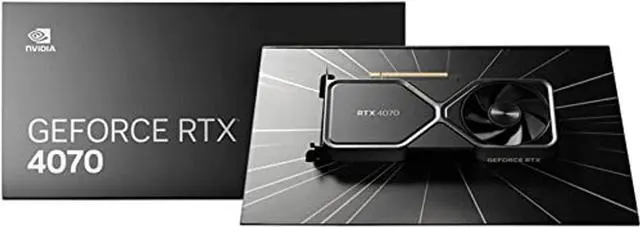 NVIDIA GeForce RTX 4070 Founder's Edition (FE) Graphics Card - Titanium ...