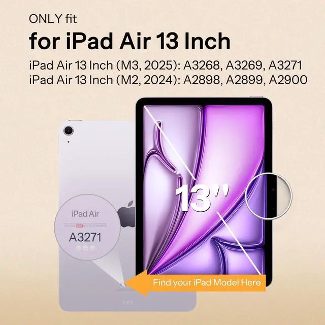 SPARIN Paper Glass Screen Protector for iPad Air 13 Inch M3 2025 & M2 ...