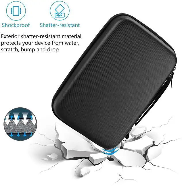 ProCase Hard Travel Electronic Organizer Case for MacBook Power Adapter ...