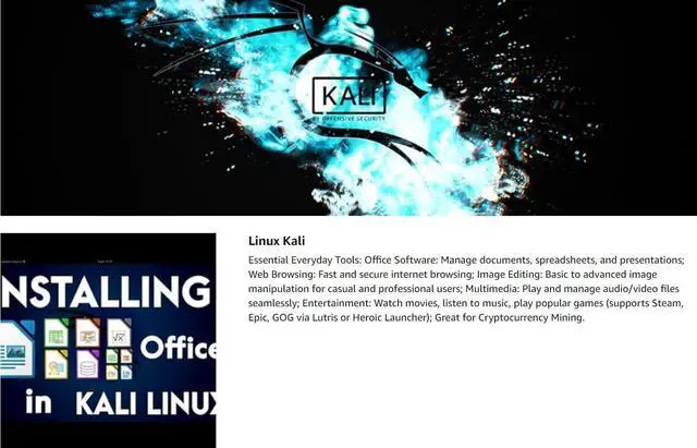 Kali Linux Bootable USB Flash Drive for PC Cybersecurity & Ethical ...