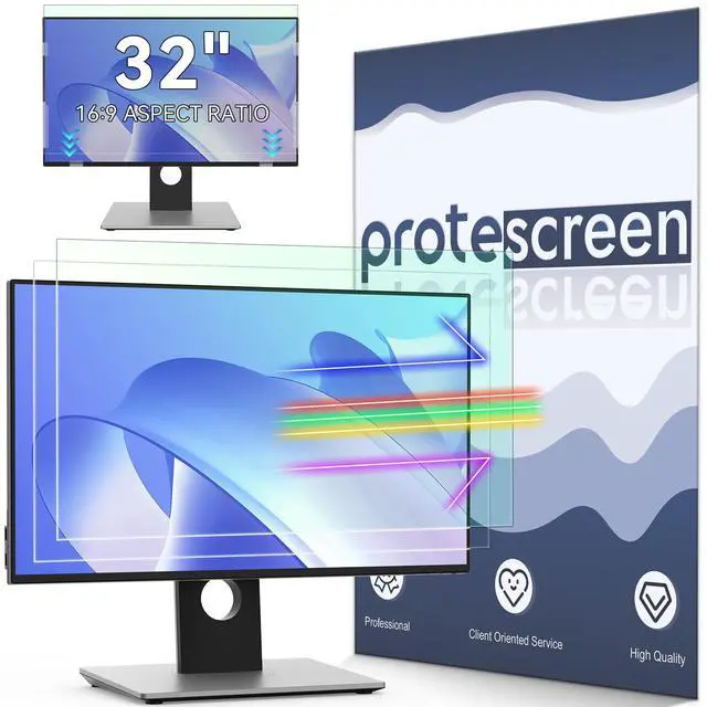 [2-Pack] 32 Inch Anti Blue Light Screen Protector Compatible With ...