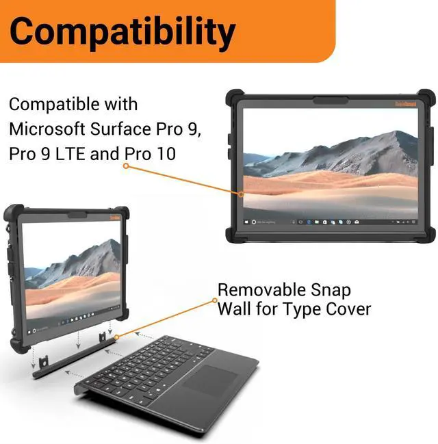 MobileDemand Ultra Rugged Standard Case for Microsoft Surface Pro 9 ...