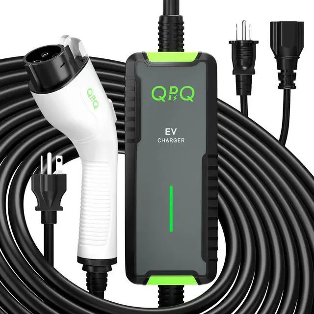 Level 1 2 EV Charger 16 Amp 110 240V Portable Electric Car Charger Electric Vehicle Charging Stations with NEMA 6 20 Plug NEMA 5 15 Adapter for J1772 Level 2 EV Charger with 21 FT Cable Newegg