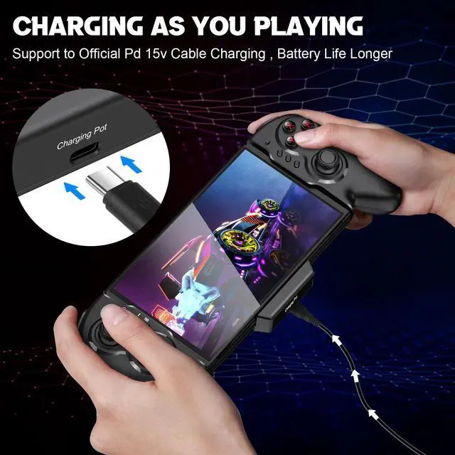 Dual Vibration Handheld Controller Grip Gamepad For Nintendo Switch Joy ...