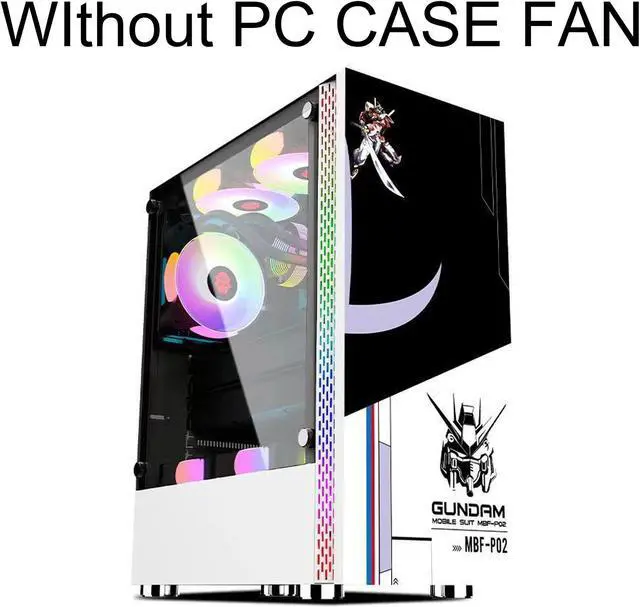 Mid Tower Gaming Computer Tempered Glass Case,with USB3.0, USB2.0 I/O ...