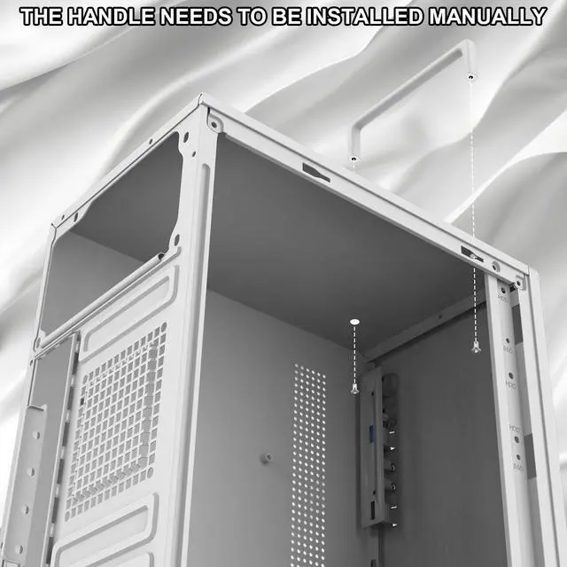 GPERHUAN Micro ATX PC Case with 1x 80mm PC Case Fan, Support MATX, Mini ...