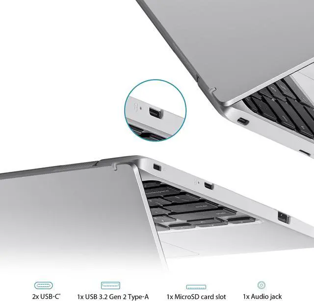 ASUS Chromebook CX1, 11.6" HD NanoEdge Display, Intel Celeron N4020 ...