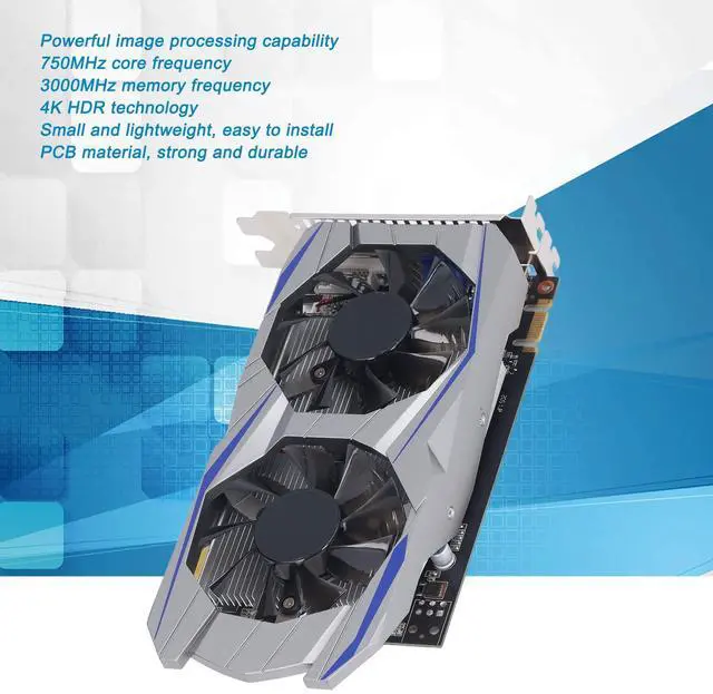 550 TI Graphics Card, 2GB GDDR5 128BIT 4K HDR, DVI VGA Output, PCI ...