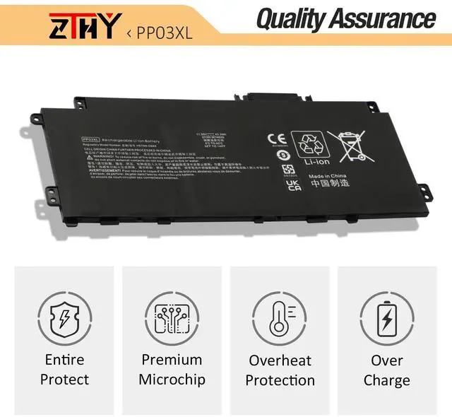 PP03XL PV03XL Battery Replacement for HP Pavilion 13-bb0000 13-bb1xxx ...
