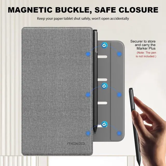 MoKo Case for Remarkable Paper Pro Move 2025 7.3", Lightweight Ultra ...