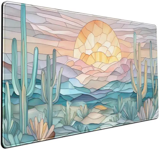 Desk Mat Gaming Abstract Ocean Desk Pad Large Mouse and Keyboard Pad ...