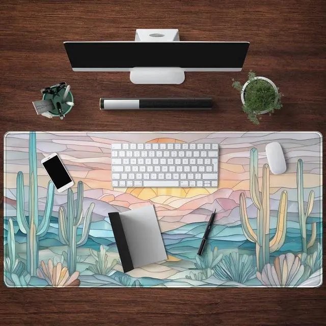 Desk Mat Gaming Abstract Ocean Desk Pad Large Mouse and Keyboard Pad ...