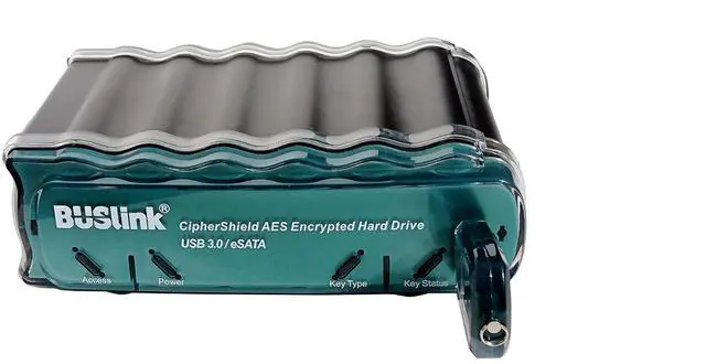 BUSlink CipherShield 5TB USB 3.0 AES 256-bit Encryption External Drive ...