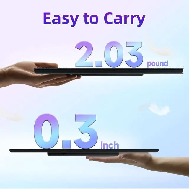 DZVW Portable Monitor for Laptop - 15.6" FHD 1080P Laptop Screen ...