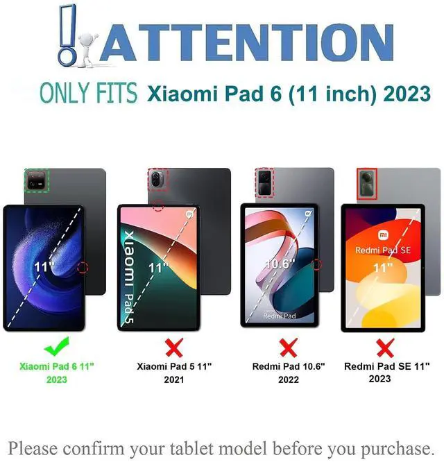Nanhent Case with Keyboard for Xiaomi Pad 6 / Pad 6 Pro 11 Inch 2023 ...