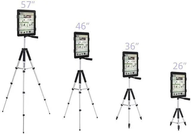 Acuvar 57" inch Pro Series Aluminum Tripod with an Tablet Tripod Mount ...