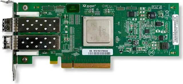 Refurbished: Q-logic QLE2562 PCI-E x8 8GB Fibre Channel Dual Port Host ...