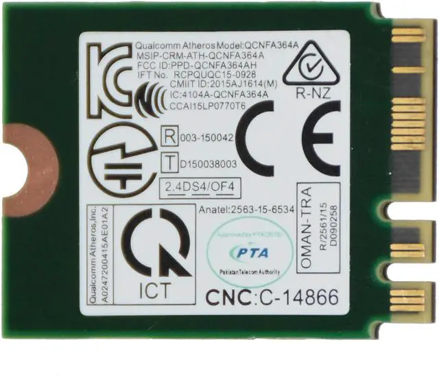 Dell Precision 5530 Qualcomm QCA6174A XR Dual Band WLAN Wifi BT5.0 M.2 ...