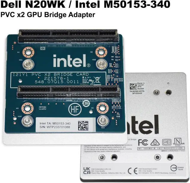 Dell Intel M50153-340 Data Center GPU Max 1100 PVC x2 Bridge Adapter ...