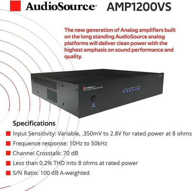 AudioSource AMP310VS Amplifier - 300 W RMS - 2 Channel - Newegg.com