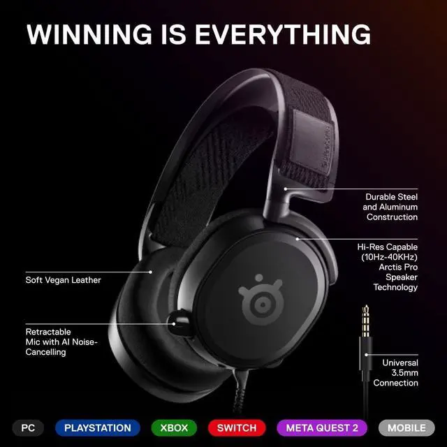 SteelSeries Arctis Prime - Competitive Gaming Headset - High Fidelity ...