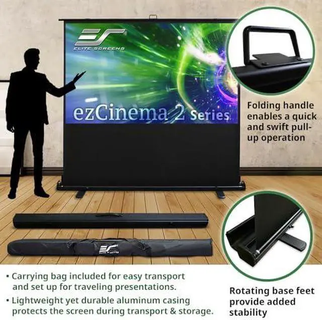 Elite Screens ezCinema F84XWH2 Projection Screen - 16:9 - Newegg.com
