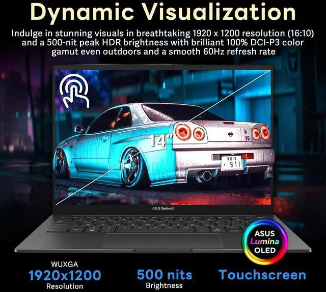 ASUS Zenbook 14" FHD+ OLED Touchscreen Laptop, Intel Ultra 7 255H, 16GB ...