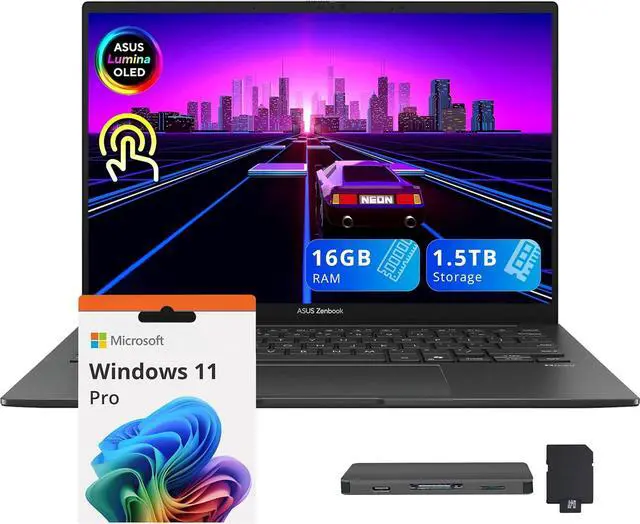 ASUS Zenbook 14" FHD+ OLED Touchscreen Laptop, Intel Ultra 7 255H, 16GB ...
