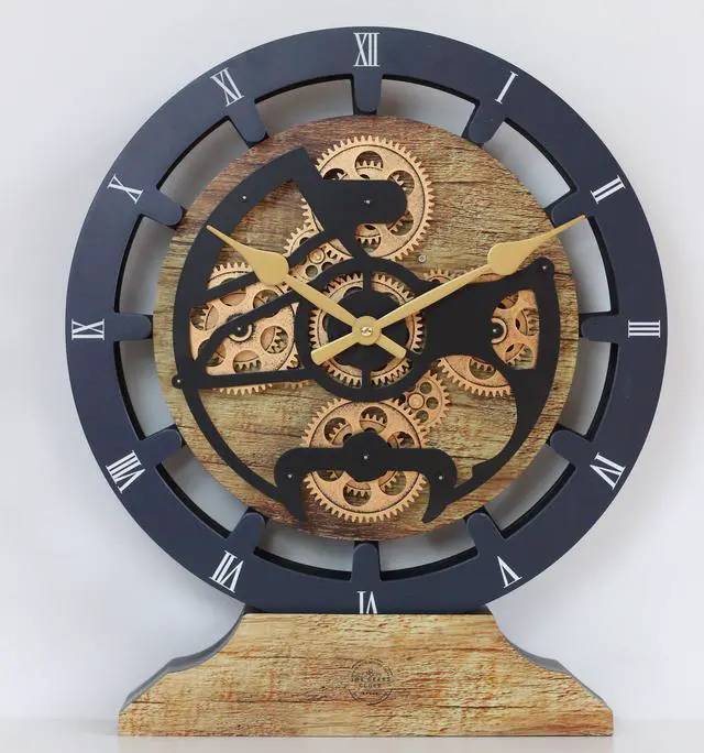 The Gears Clock 16 inches Wall Clock With Real Moving Gears convertible ...