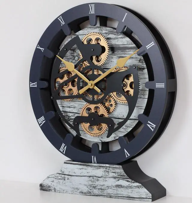 The Gears Clock 16 inches Wall Clock With Real Moving Gears convertible ...