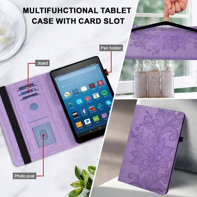 TUOLISG for Kindle Fire HD 8 Tablet Case 8th/7th/6th Generation 8 inch ...