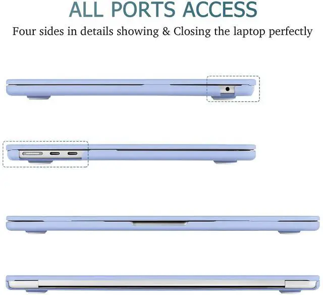 Mektron Case for 2025 M4 MacBook Air 13.6 Inch A3240, Plastic Hard ...